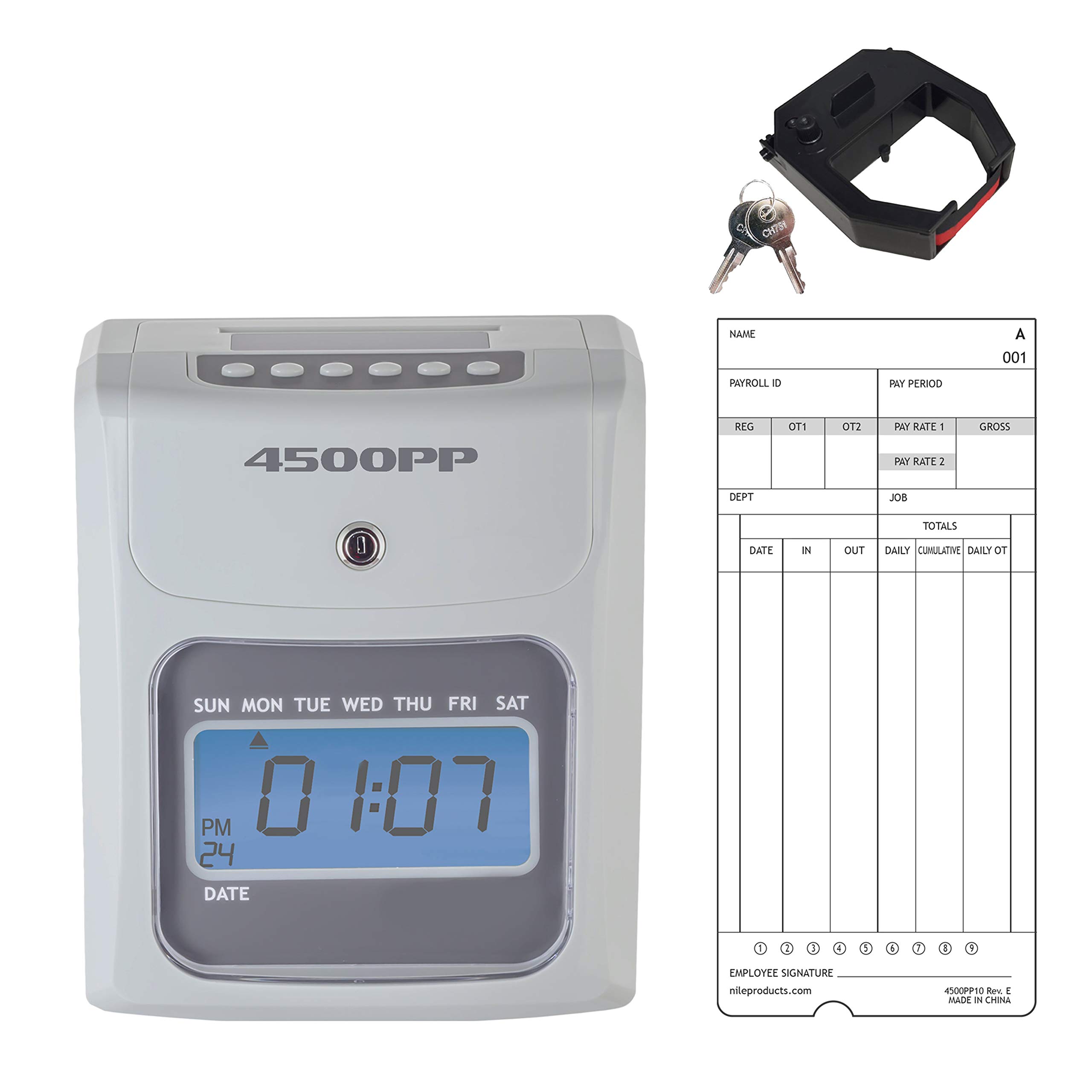 Mua Nile Products 4500PP Calculating Time Clock, Small Business Punch ...