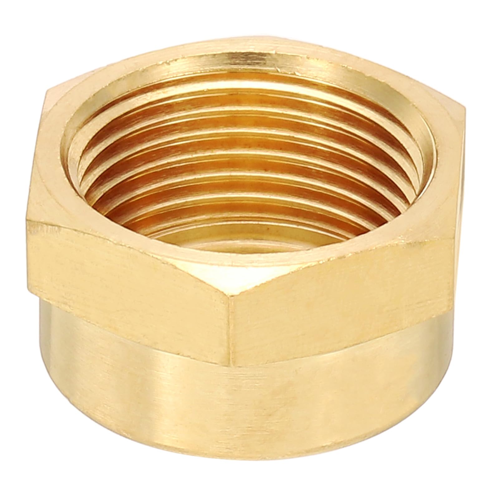 PATIKIL 3/4" NPT Female Brass Pipe Fitting Cap, Hex Head Brass Tubing ...