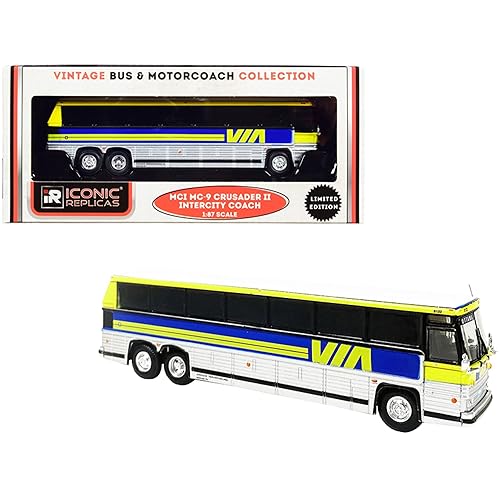 Iconic Replicas 1980 MCI MC-9 Crusader II Intercity Coach Bus Via Rail ...