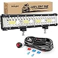 Amazon.com: Nilight Side Shooter LED Light Bar 12 Inch Triple Row Spot Flood Combo Lights with ...