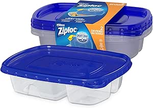 Amazon.com : Ziploc Food Storage Meal Prep Containers Reusable for ...