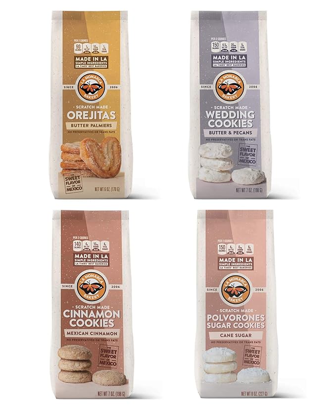 Mexican Cookie Assortment (Pack of 4) Wedding Cookies, Orejitas ...