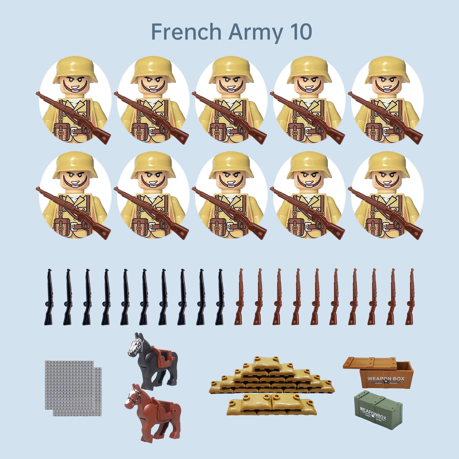 Mua 106Pcs WW2 Army Figures Building Set,Military Action Figure ...