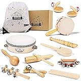 Amazon.com: TOPZEA 12 Pack Kids Musical Instruments, Natural Wood ...