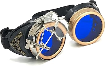 Amazon.com: Handmade Steampunk Victorian Style Goggles with Vintage ...