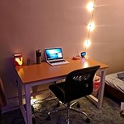 Amazon.com: Yaheetech 47 Inches Modern Simple Computer Desk, Simple PC ...