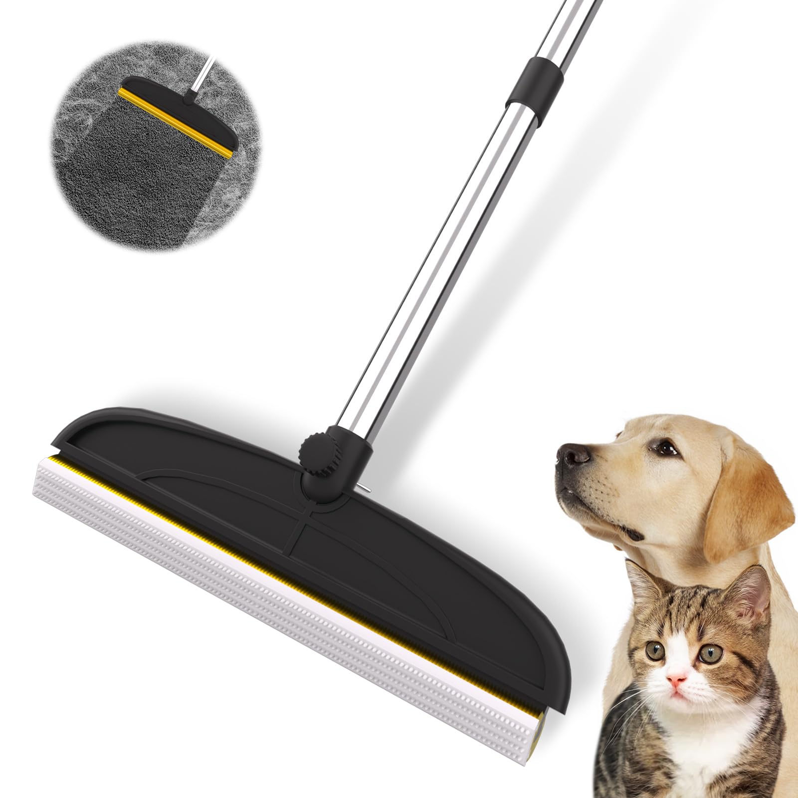Carpet Rake for Dog Hair Remover: 2 in 1 Reusable Pet Hair Remover – 60 ...