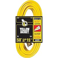 Yellow Jacket Extra Heavy Duty Extension Cord, 50Ft, 10 Gauge, 3 ...