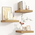 Amazon.com: Square Floating Shelves for Wall, 12"W x 12"D x 1.2"H, 3 ...