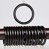 Amazon.com: Handmade Wooden Drapery Rod Rings, Curtain Rod Rings, for 1 ...