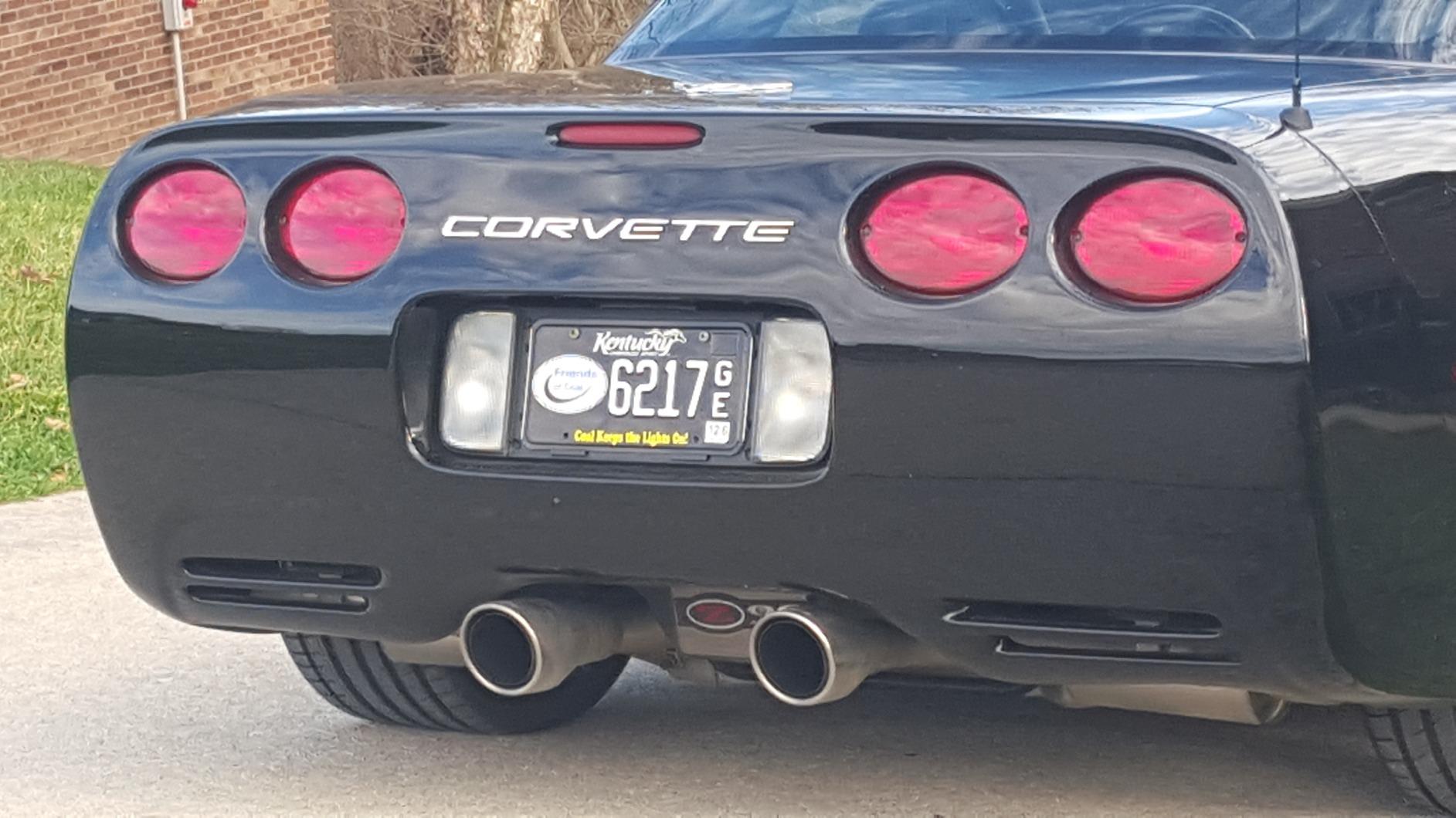 C5 Corvette Rear Stainless Steel Inserts – Letters