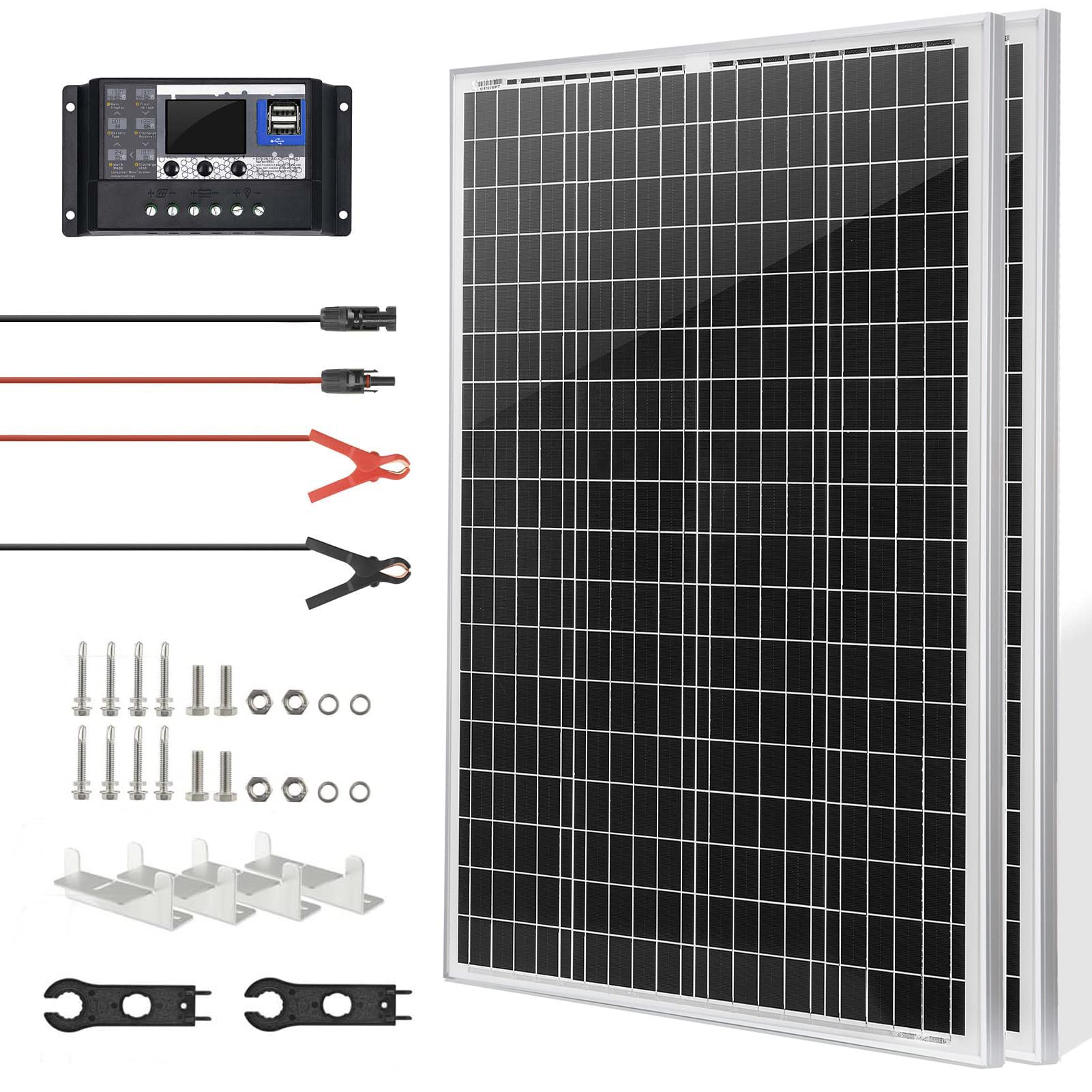 Mua SUNSUL 2 Pcs 100 Watt 12 Volt Monocrystalline Solar Panels Kit ...