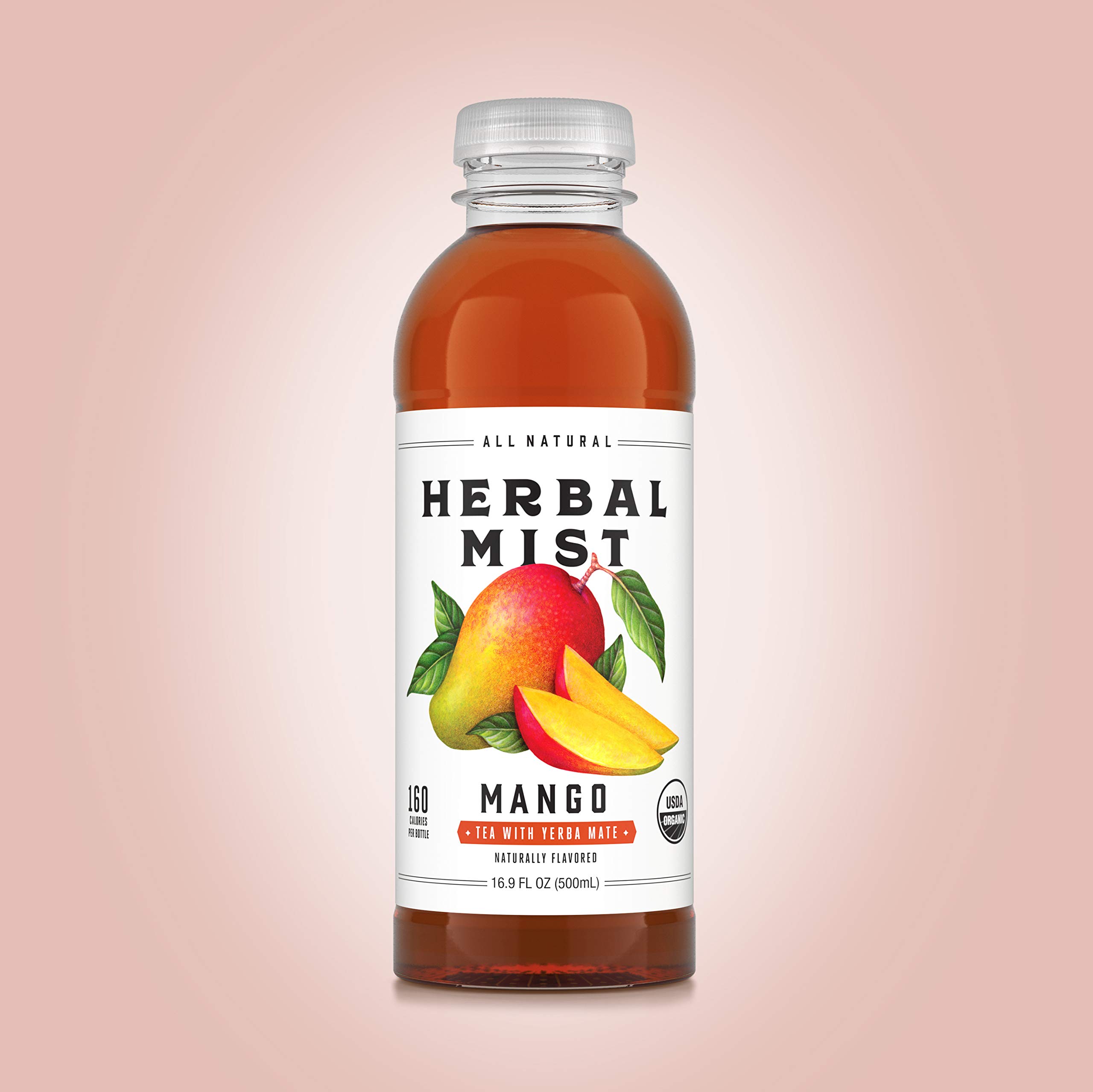 Amazon.com : Herbal Mist 100% Natural Iced Tea and Yerba Mate (Peach ...