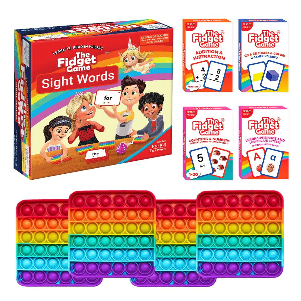 Mua THE FIDGET GAME Kindergarten Learning Bundle - Flashcards and Pop ...