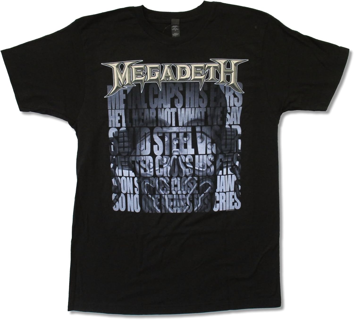 Adult Megadeth "Solid Steel" Black T-Shirt (Small): Amazon.ca: Clothing ...