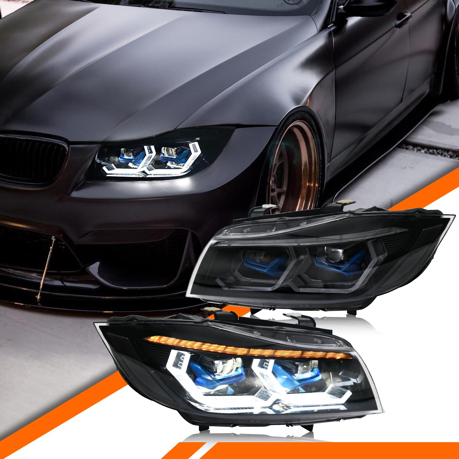 Mua COOLDNA Headlights for 2009-2012 BMW E90 E91 328i 335i 3-Series 4dr ...
