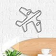 Amazon.com: RattanView Metal Wire Airplane Wall Decor Black Wire ...