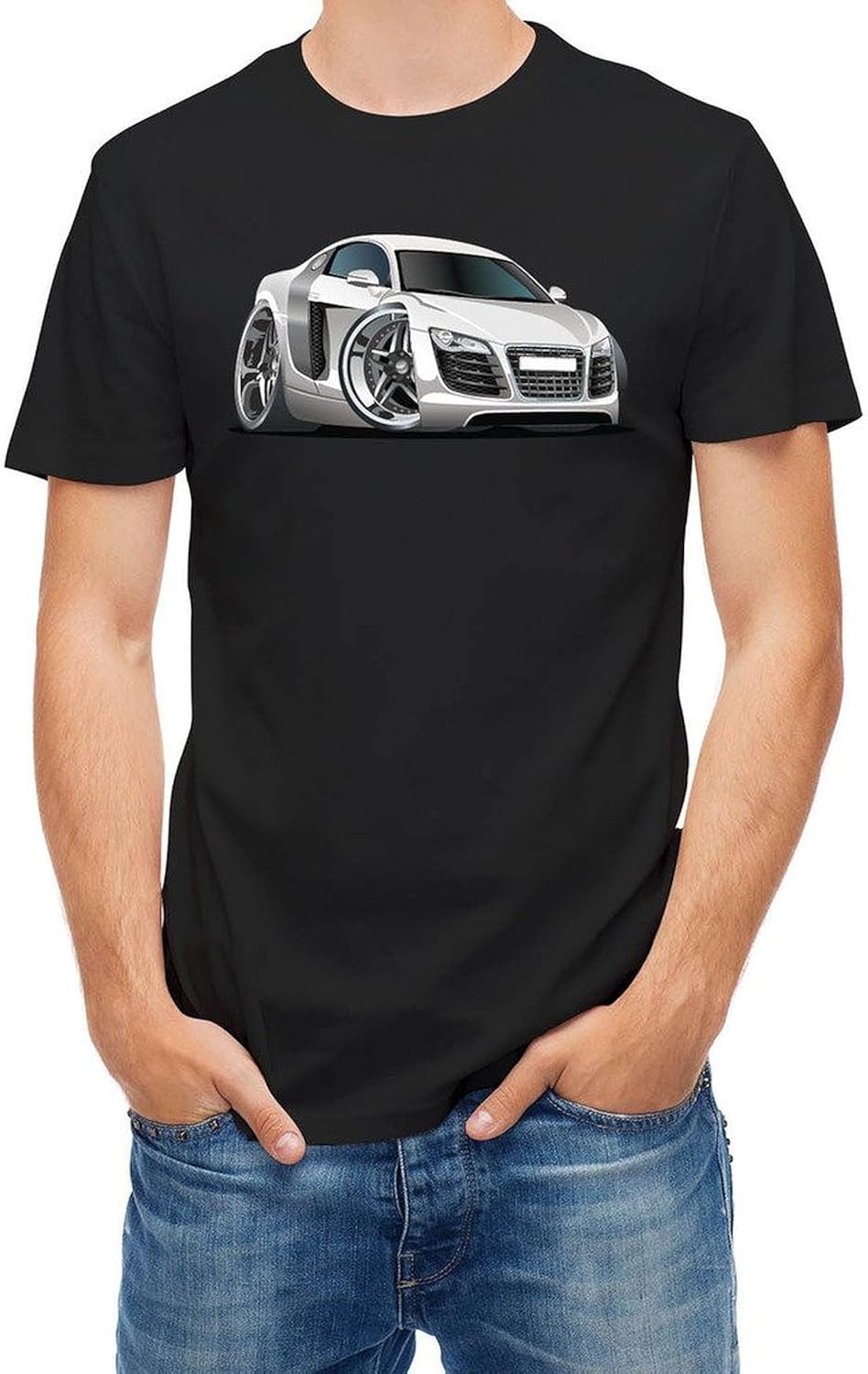 MARK CC Tshirt Audi R8 Gt Black | Amazon.com