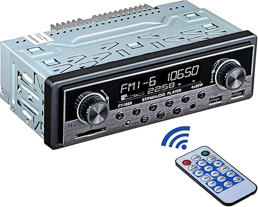 Amazon.com: Car Stereo Radio Receiver - Single Din, Bluetooth Hands ...