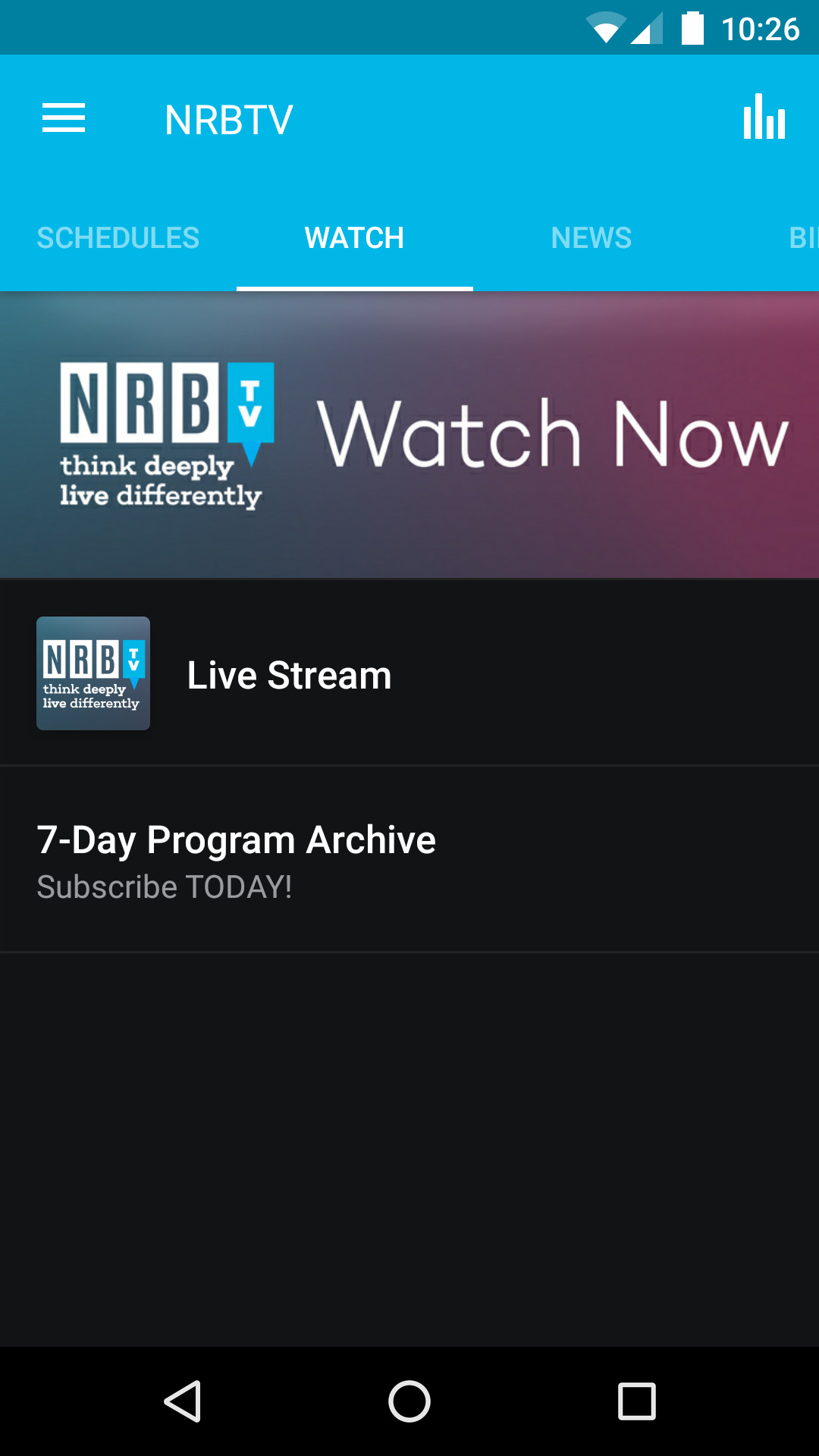 NRBTV (formerly NRB Network):Amazon.com:Appstore for Android