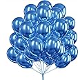 Amazon.com: PartyWoo Metallic Blue Balloons, 51 Pcs 12 Inch for Balloon ...