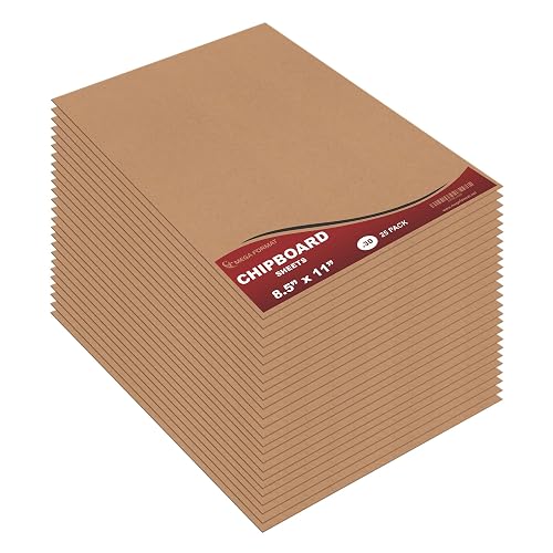 Mega Format Chipboard Sheets .030 Thick - Cardboard Paper, Inserts for ...