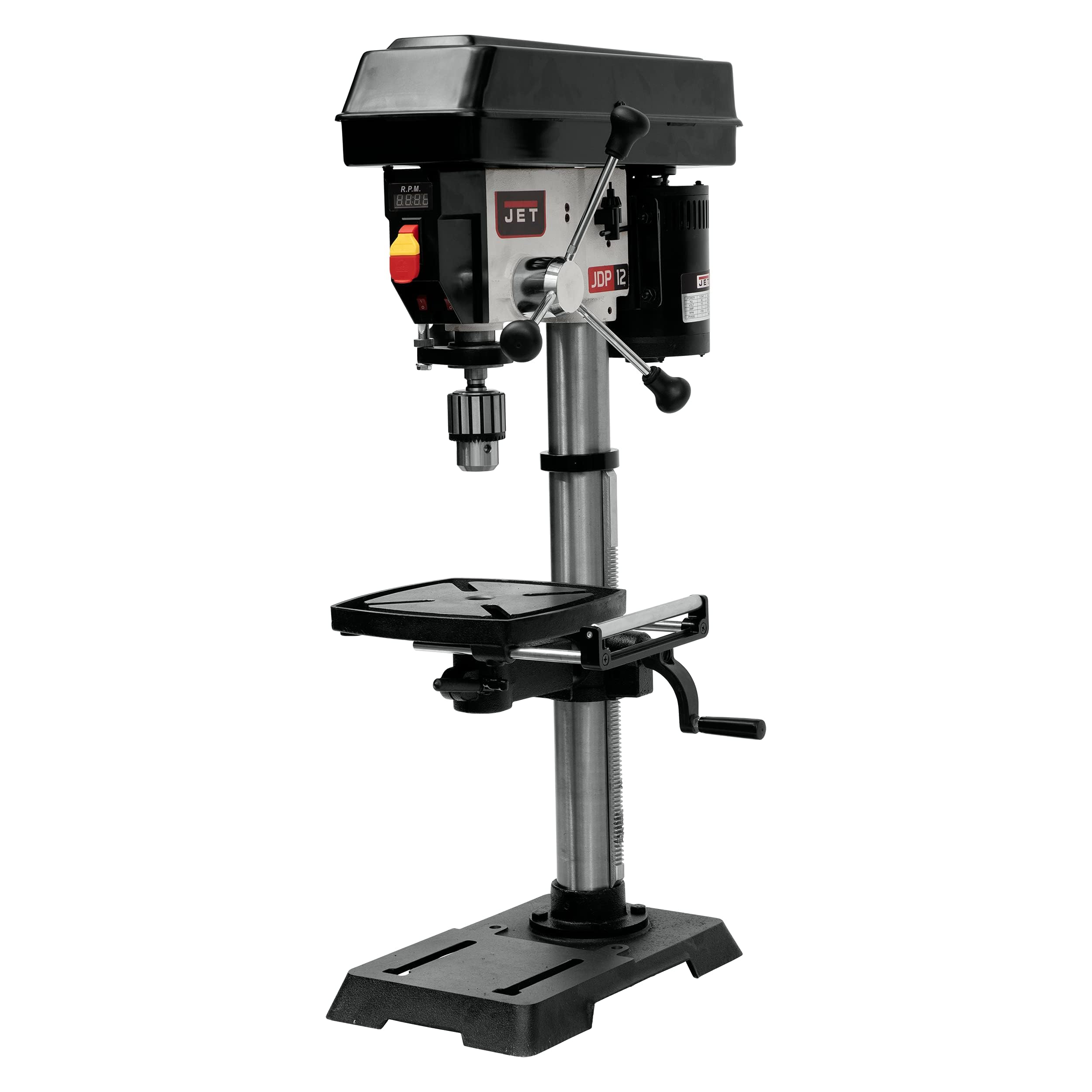 JET 12-Inch Variable-Speed Benchtop Drill Press, 1/2 HP, 1Ph 115V ...