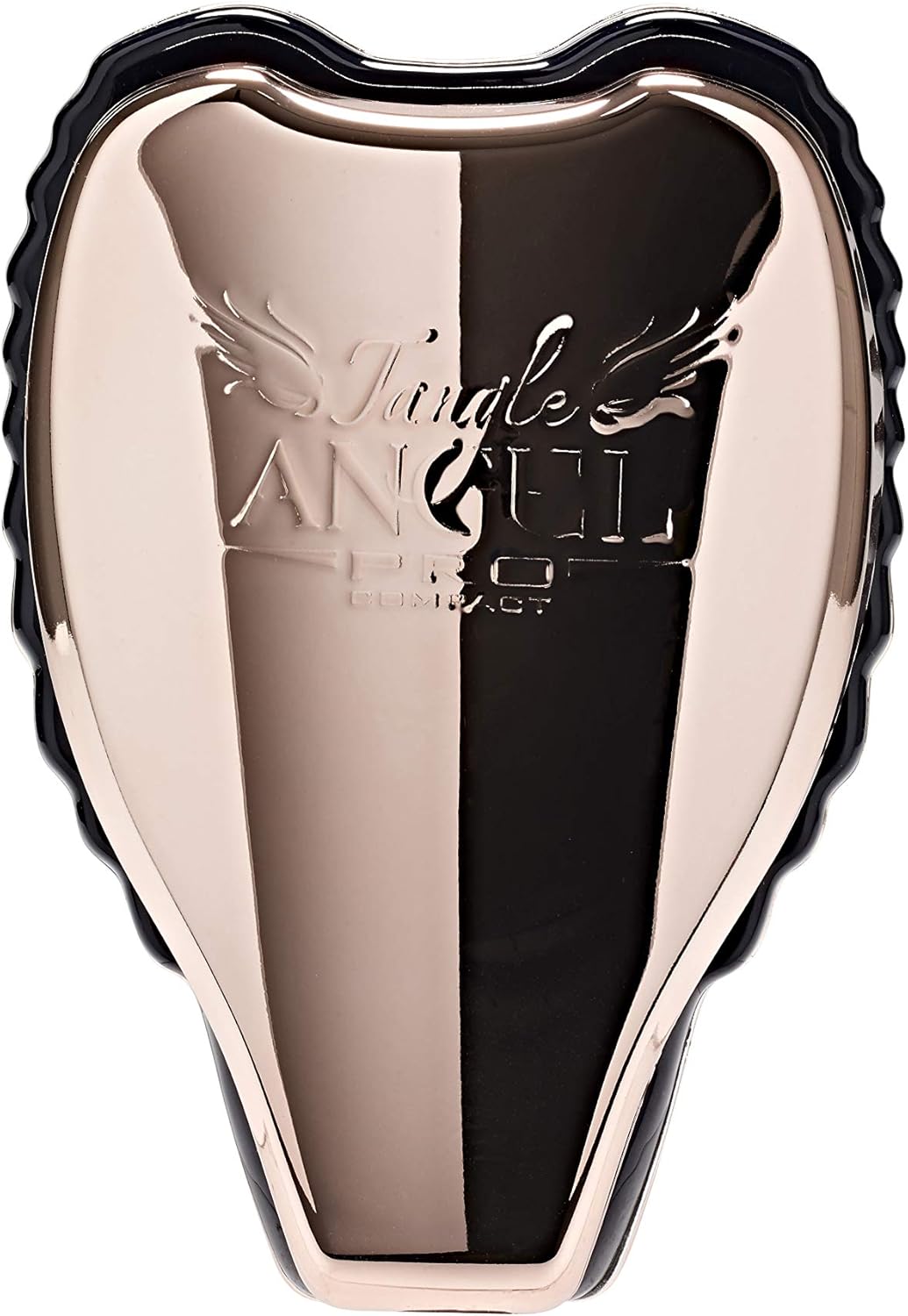 Tangle Angel PRO Series Compact Detangling Brush with Mirror, Rose Gold ...