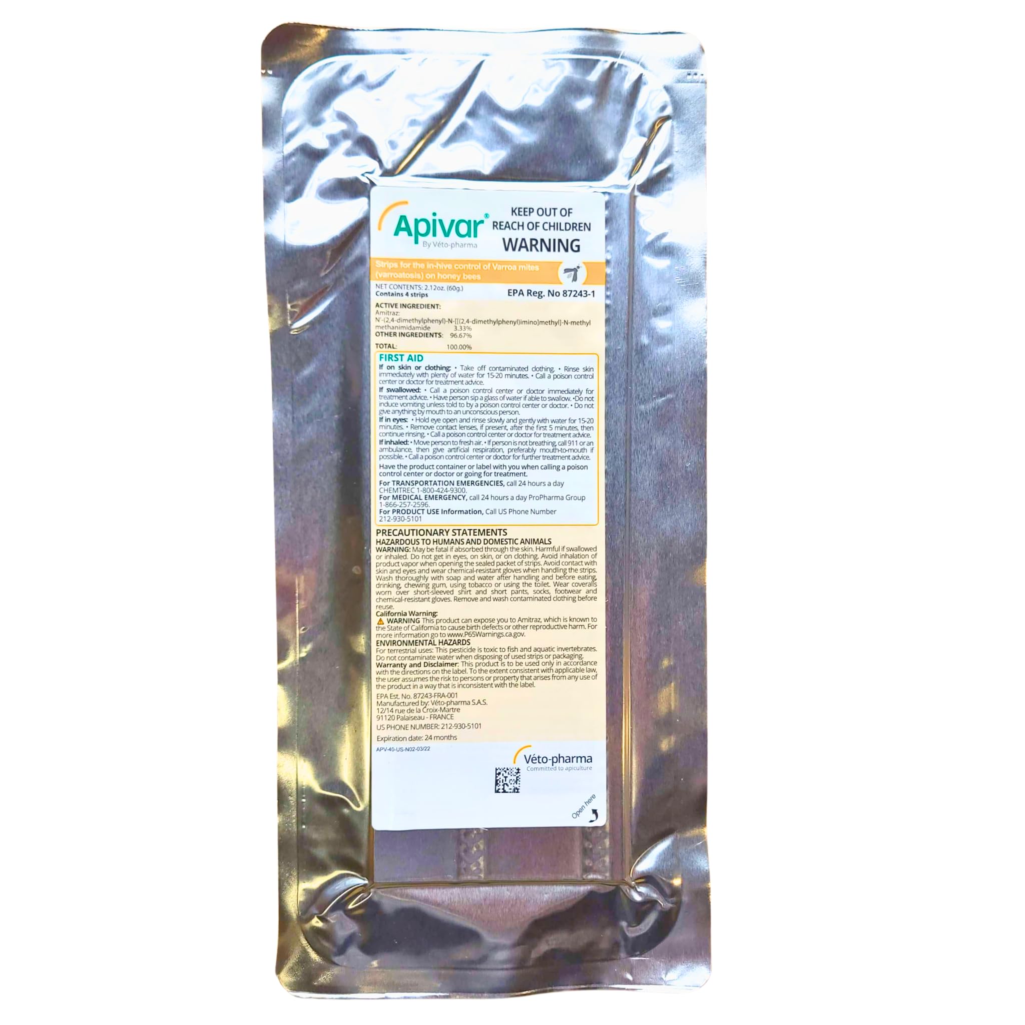 Mua Apivar Strips Varroa Mite Treatment for Honey Bees with Easy Rip ...