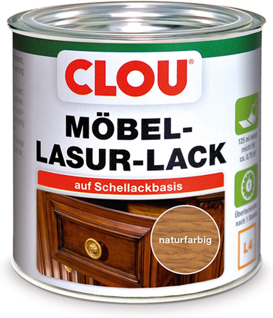 Möbel-Lasur-Lack L4 natur 0,125 L: Amazon.de: Baumarkt