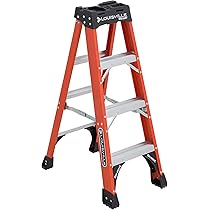 Louisville Ladder Fm1406hd 6 Ft Fiberglass Twin Front Step