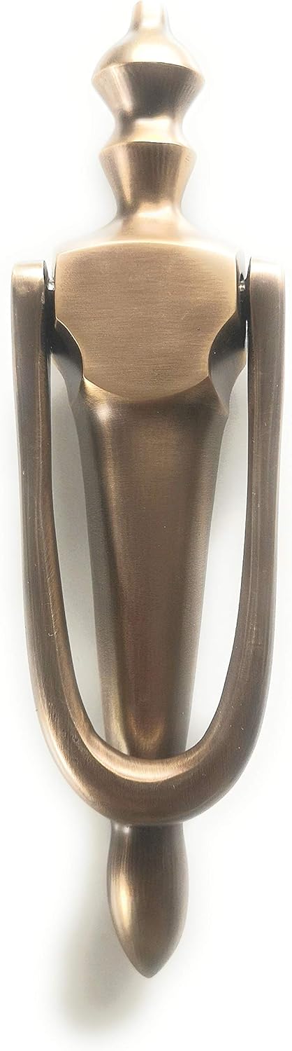 B&M Solid Brass Door Knocker, Victorian Urn Slim Door Knocker 185mm x ...