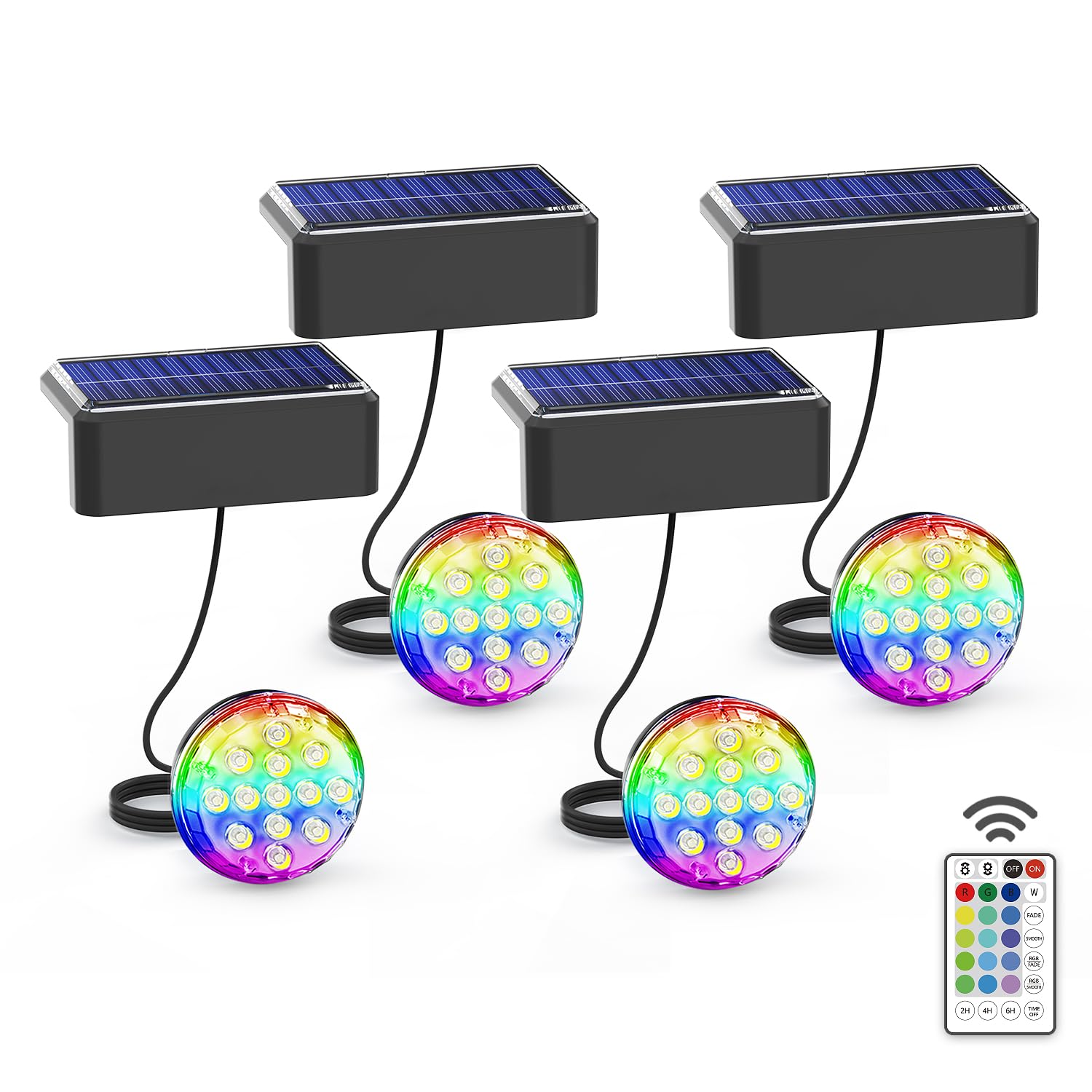 Solar Pool Lights for Inground Pools Waterproof with Remote, Outdoor ...