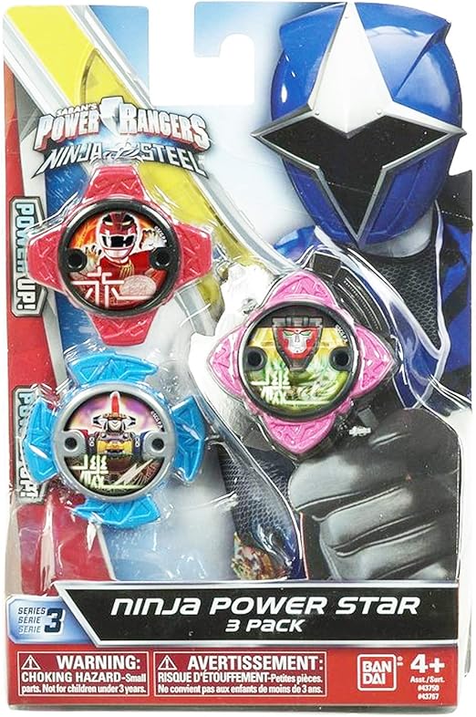 Power Rangers Ninja Steel 3 Ninja Stars Pack - 43767 | Ninja Power Star ...