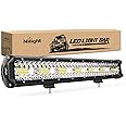 Amazon.com: Nilight 18024C-A 420W 20Inch Triple Row Flood Spot Combo 42000LM Bar Driving Boat ...