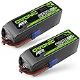 Amazon.com: OVONIC Lipo Battery 6500mAh 100C 22.2V 6S RC Battery with EC5 Connector for RC Plane ...