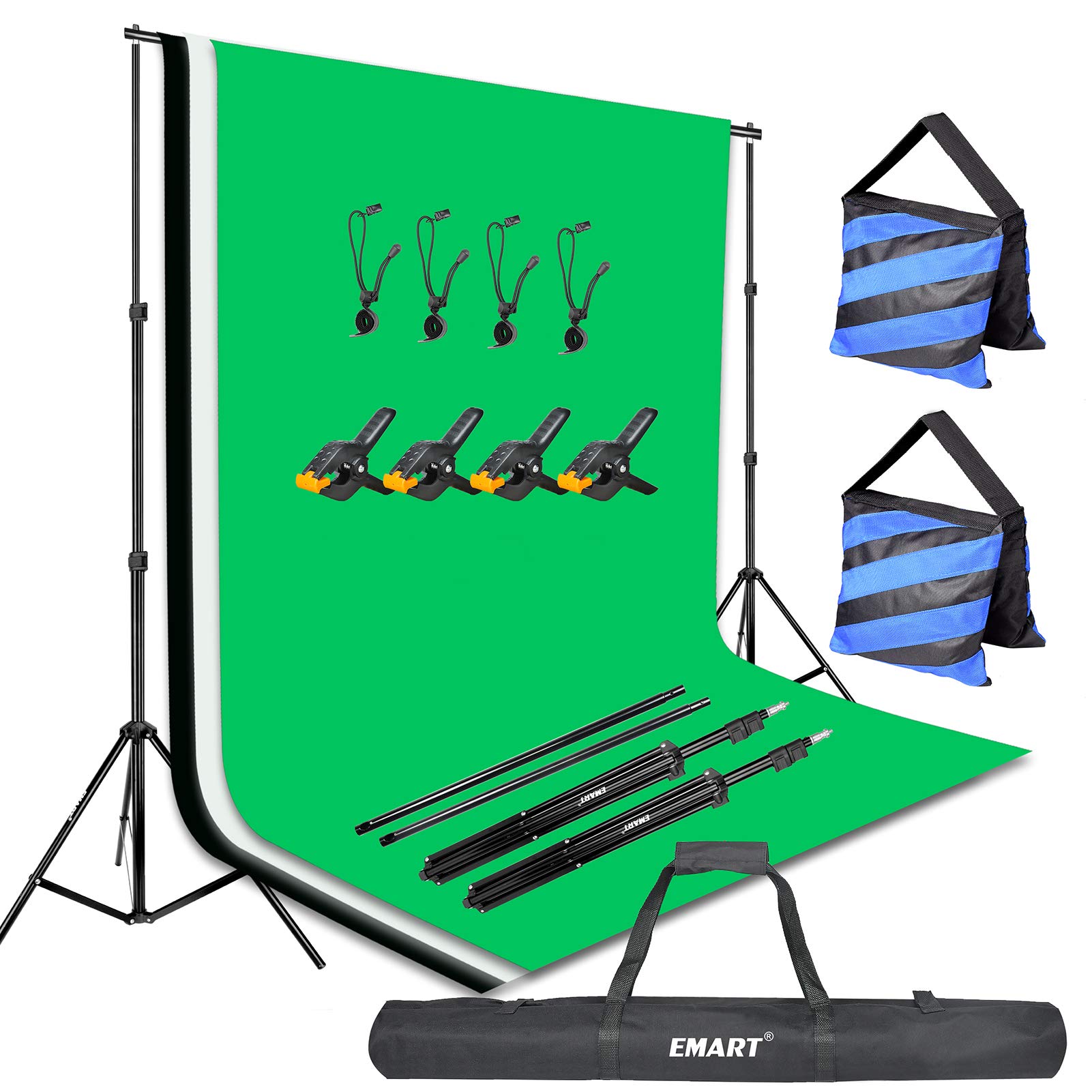 Emart 7x10 ft Backdrop Kit, Photography Backdrop with 6x9 ft Wrinkle ...