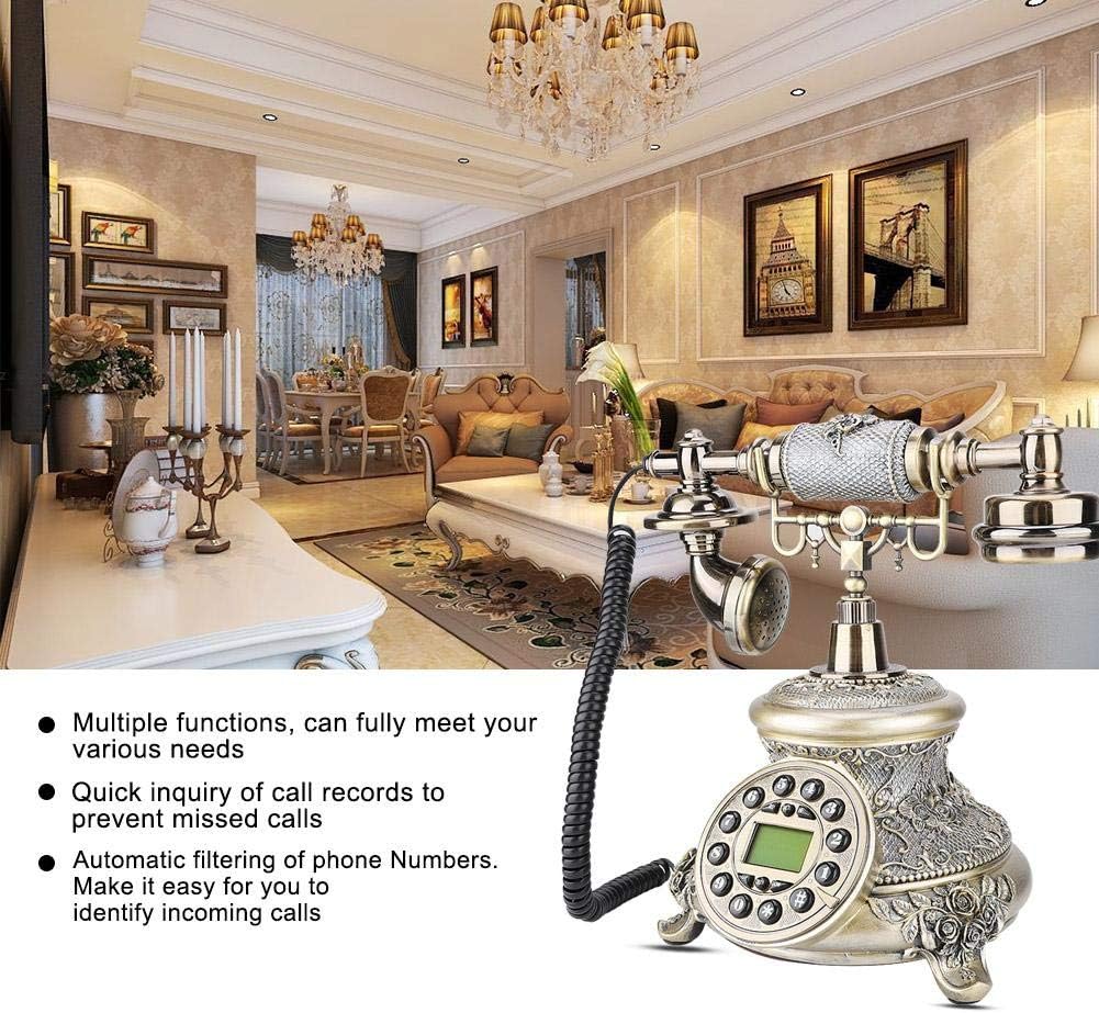 Heayzoki Retro Landline Telephone,Retro Old Fashioned Telephone Vintage ...