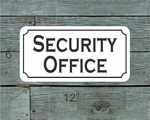 Amazon.com : Security Office Metal Sign : Office Products