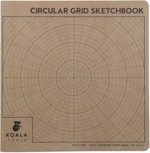 Amazon.com: Koala Tools | Circular Grid (Polar Coordinate) Graph Paper ...