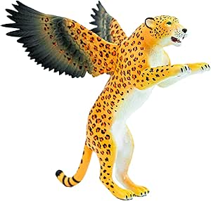 Amazon.com: RANDIMALS Leopard Figurine Toy Eagle Wings 5”, Premium Hard ...