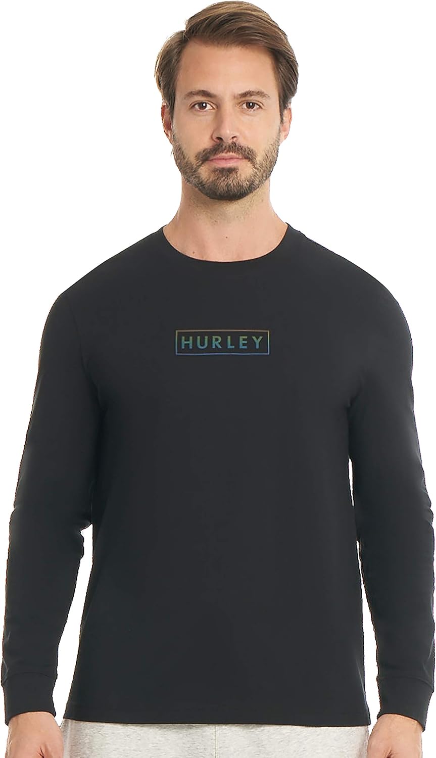 Hurley Men's Longsleeve Graphic T-Shirt, Black, Large: Amazon.ca ...