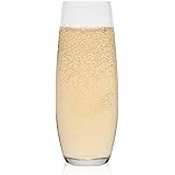 Amazon.com: Libbey Stemless Flute Wine Glasses, Set of 12, Clear, 8.5 oz / 251 mL : Everything Else