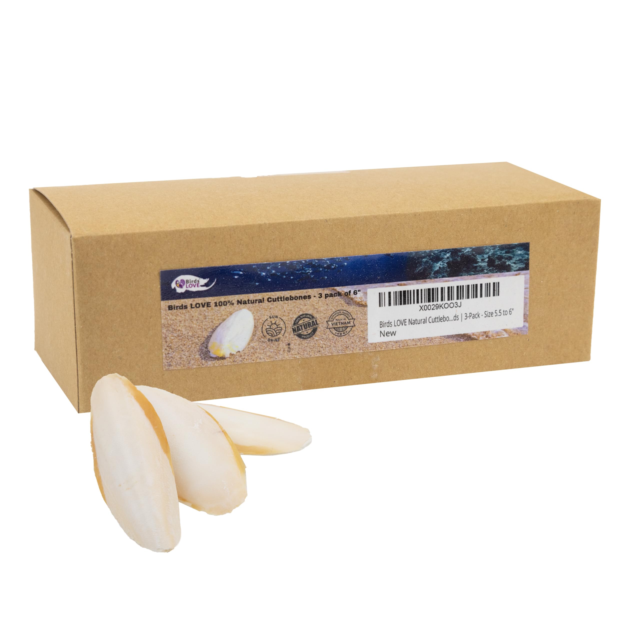 Mua Birds LOVE Natural Cuttlebone – Premium Calcium & Trace Mineral ...