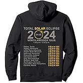 Amazon.com: 2024 Total Solar Eclipse April 8 Path Of The Eclipse Zip Hoodie : Clothing, Shoes ...