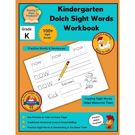 Mua Kindergarten Dolch Sight Words Workbook: Over 100 Essential Must ...