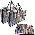 Amazon.com: Evelots 2 Pack-VHS Movie Tape Storage Bag/Case, Clear PVC ...