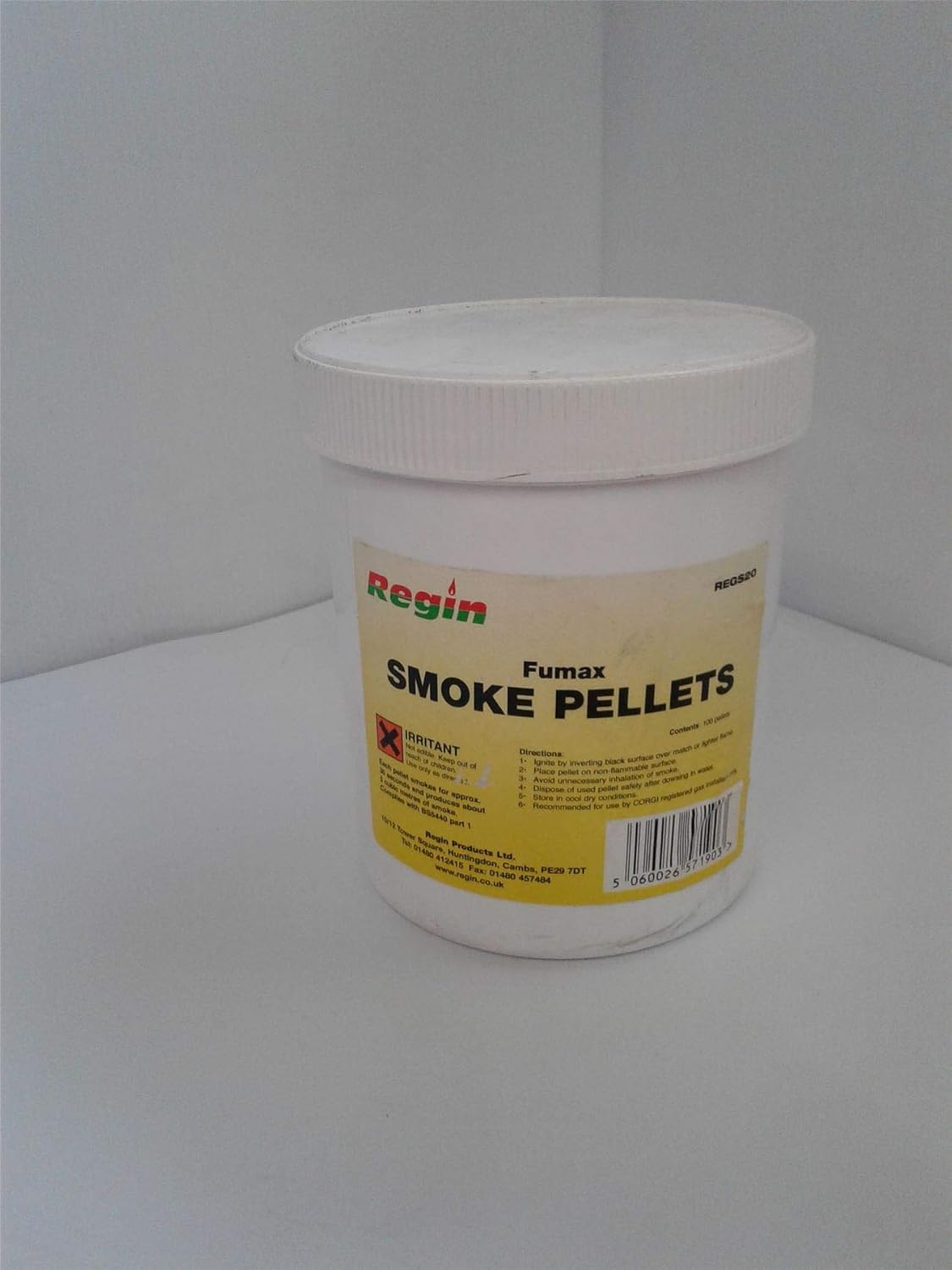 REGIN REGS20 Fumax10 Smoke Pellets Tub of 100: Amazon.co.uk: DIY & Tools
