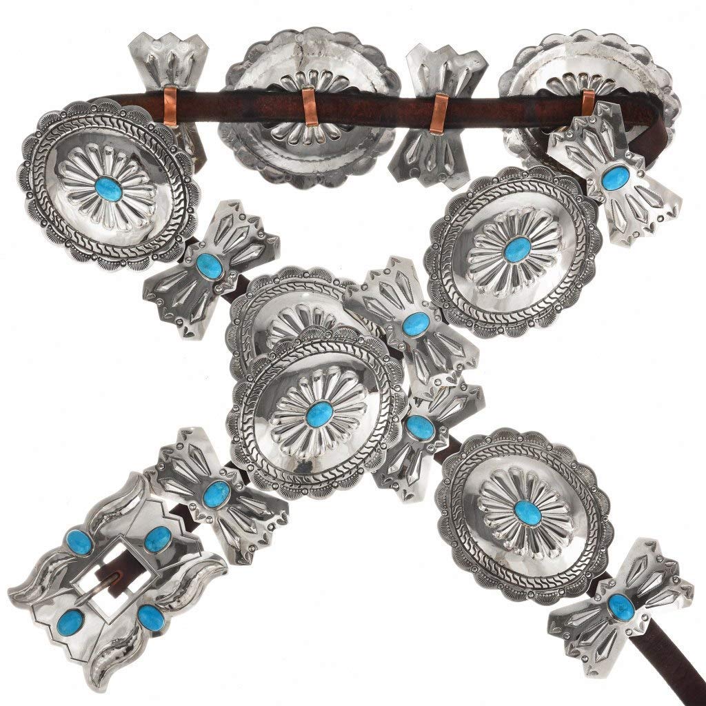 Amazon.com: Jim Morrison Concho Belt Navajo Turquoise Silver Design ...