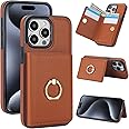 Amazon.com: EVOYORUI iPhone 15 Pro Max Phone case with Holder, Rotating Ring Holder, Lightweight ...